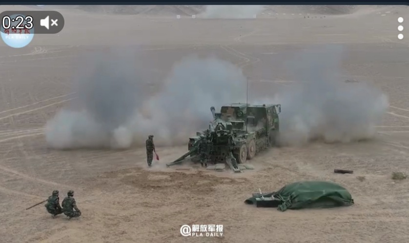 74th Army Group of the PLA Southern Combat Command Zone in the Gobi ...