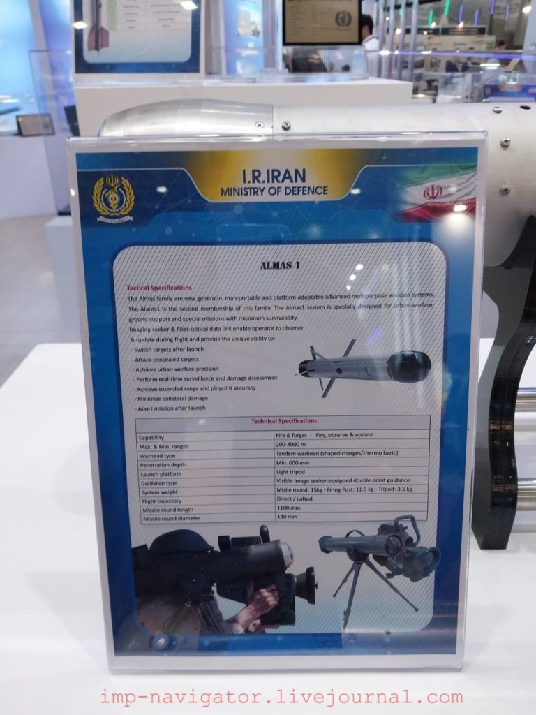 Army-2022 guided bombs of the Ghaem family for UAVs BS20 – Almas-1 ...