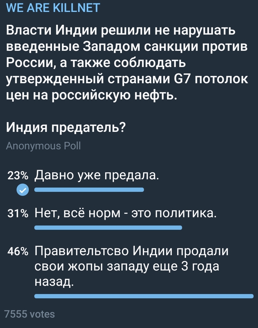 We Are Killnet – India Long Ago Sold Out – The Cyber Shafarat