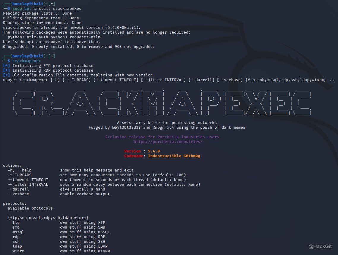 CrackMapExec – The Cyber Shafarat