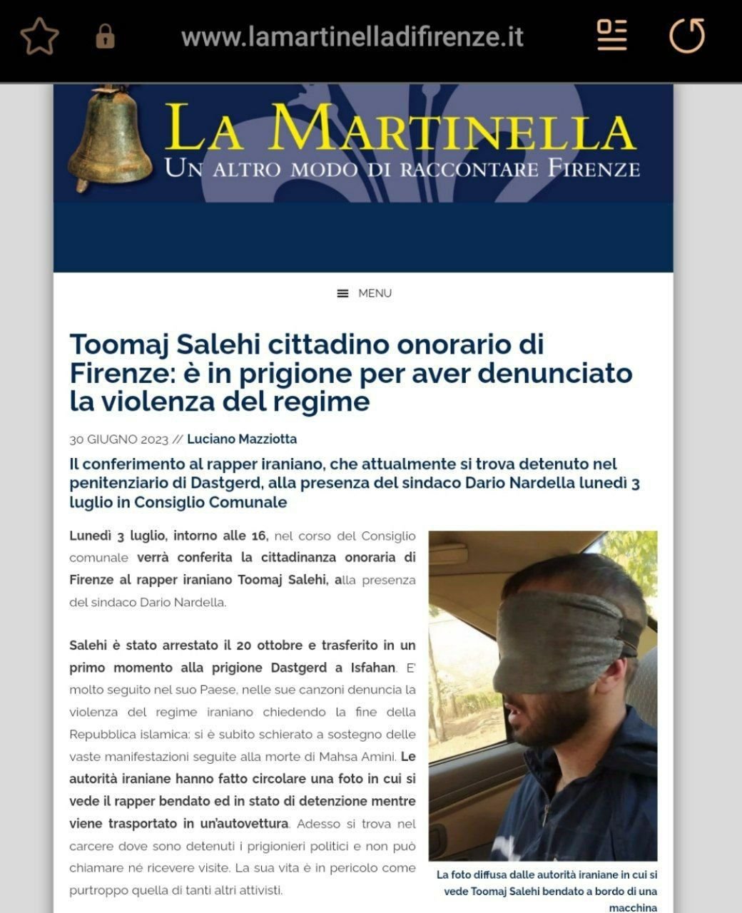 Tomage, honorary citizen of Florence – The Cyber Shafarat – Membership ...