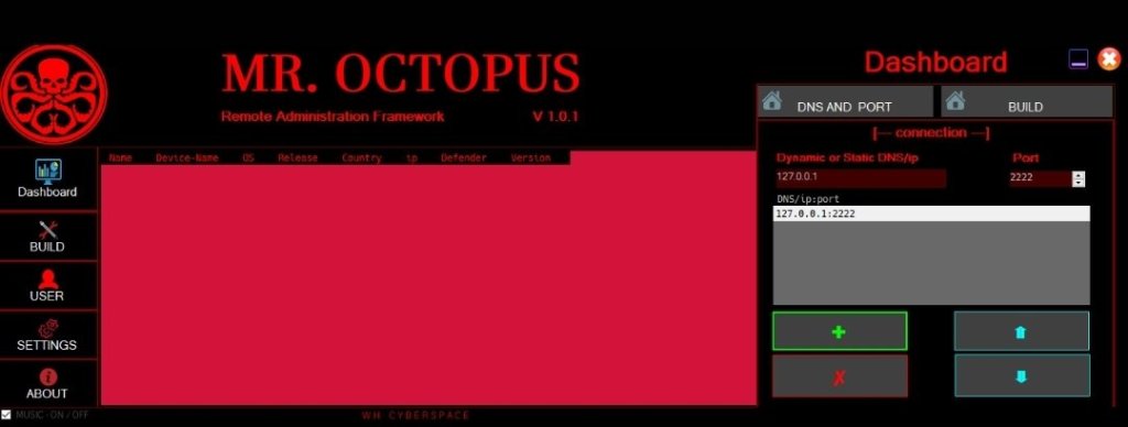 MR.OCTOPUS RAT – The Cyber Shafarat