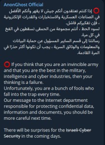 AnonGhost Threats Cyber Attacks – The Cyber Shafarat – Membership only site