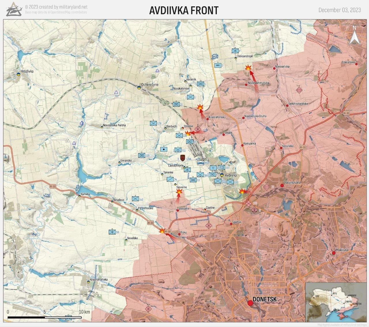 Operational situation in the main directions of the Northern Military ...