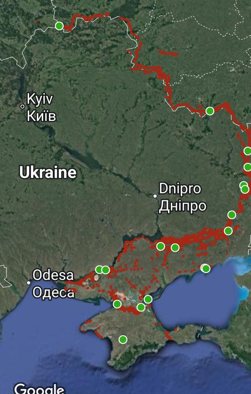 Interactive map of Russian fortifications – The Cyber Shafarat
