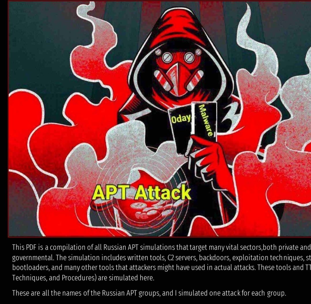 Russian APT simulations? – The Cyber Shafarat